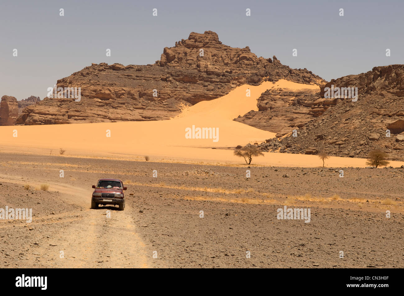Libya, Fezzan, Sahara desert, Akakus, Wadi Teshuinat Stock Photo - Alamy