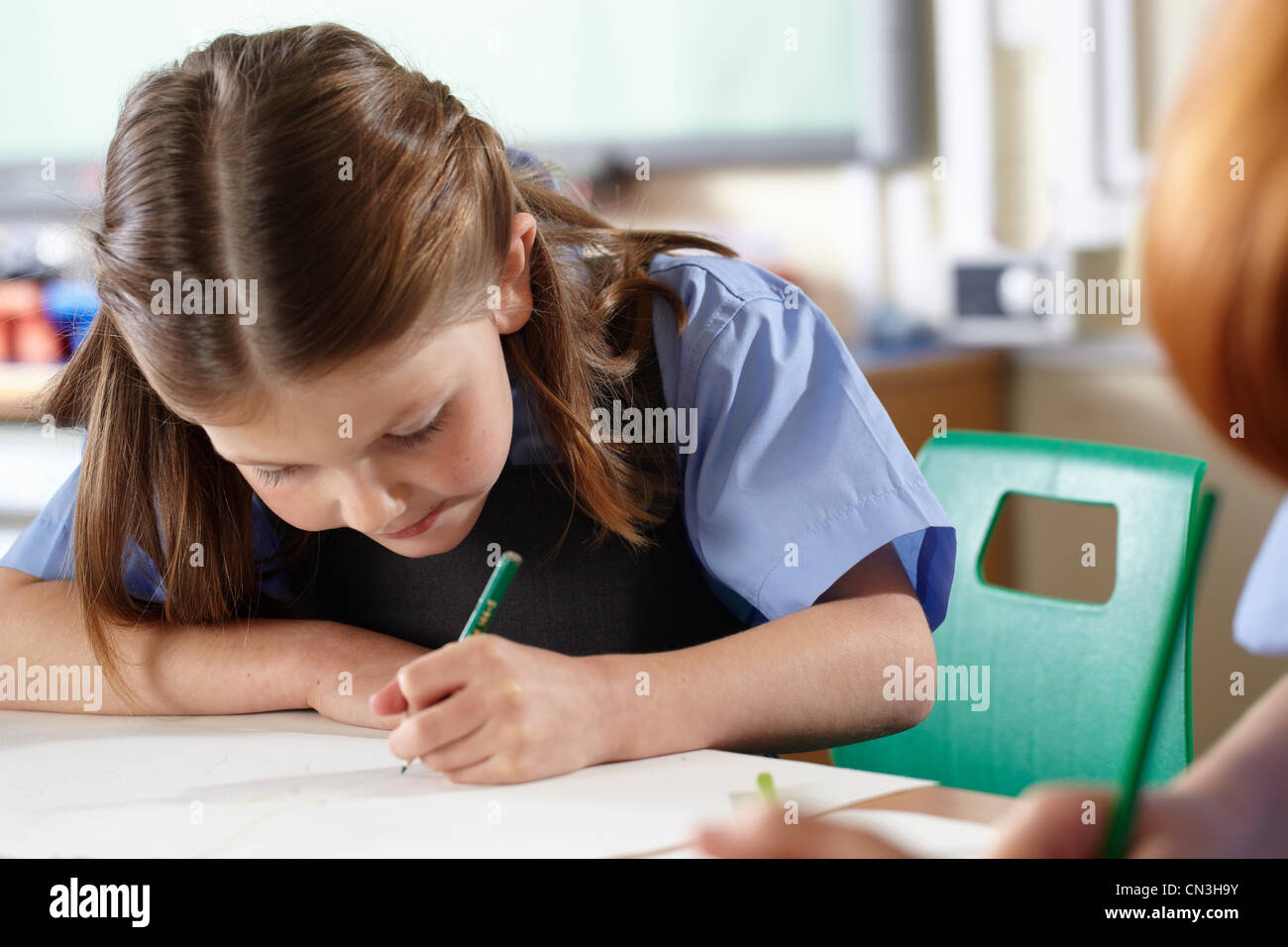 School girl uniform writing High Resolution Stock Photography and ...
