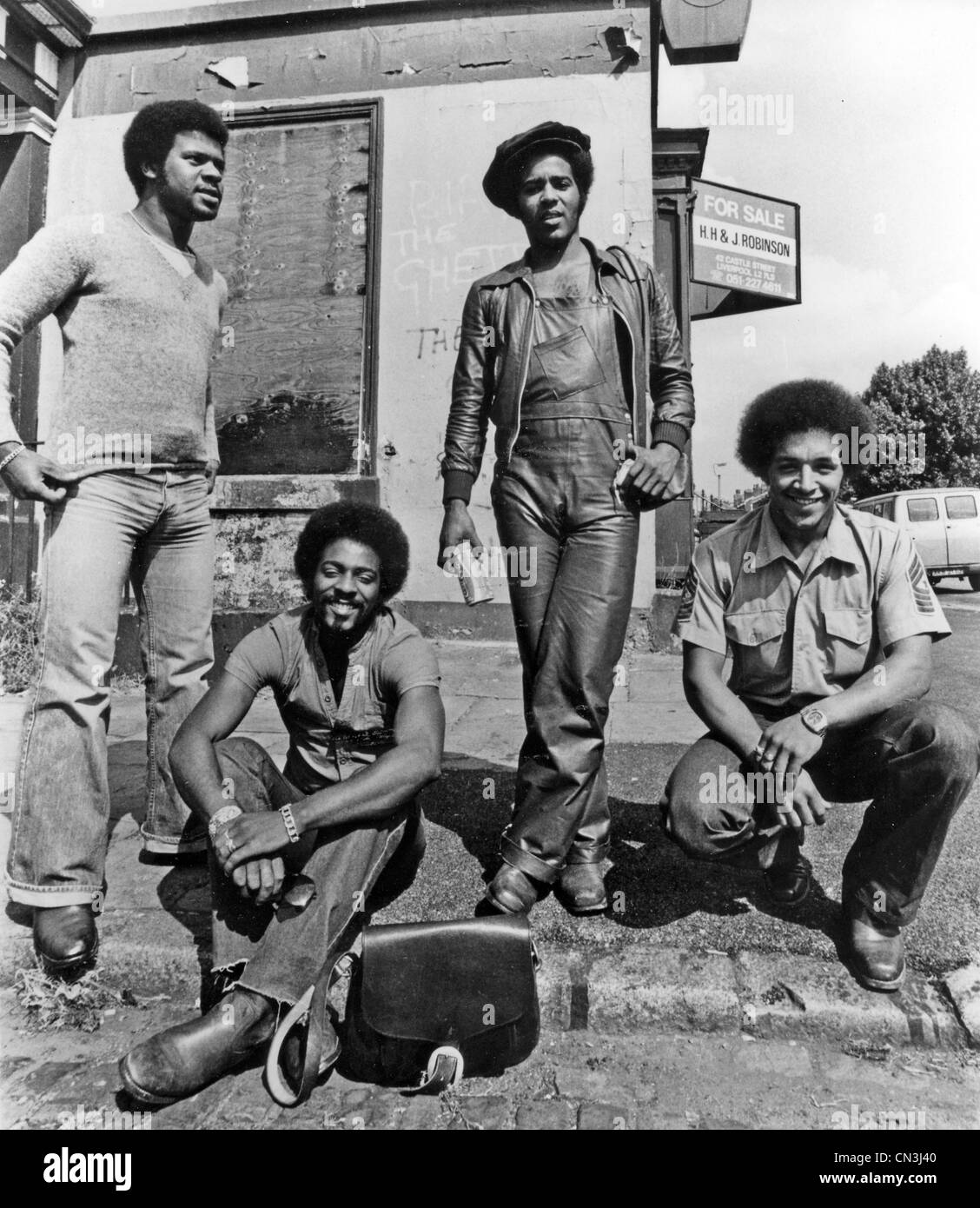 THE REAL THING Promotional photo of UK Soul group about 1975 Stock ...