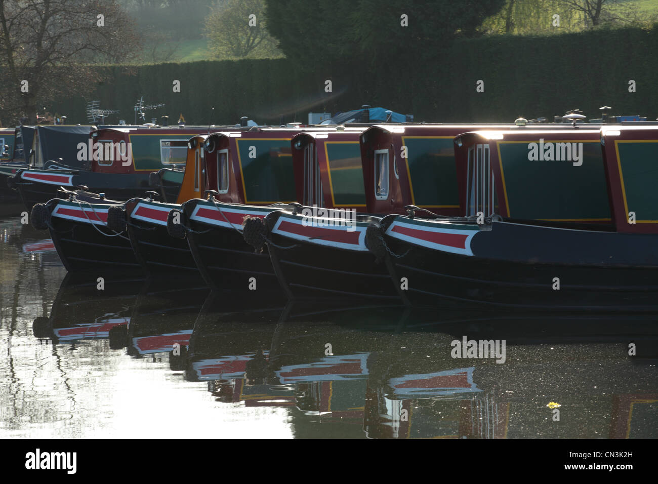 The Worcester Birmingham Canal near Alvechurch, Worcestershire Stock ...