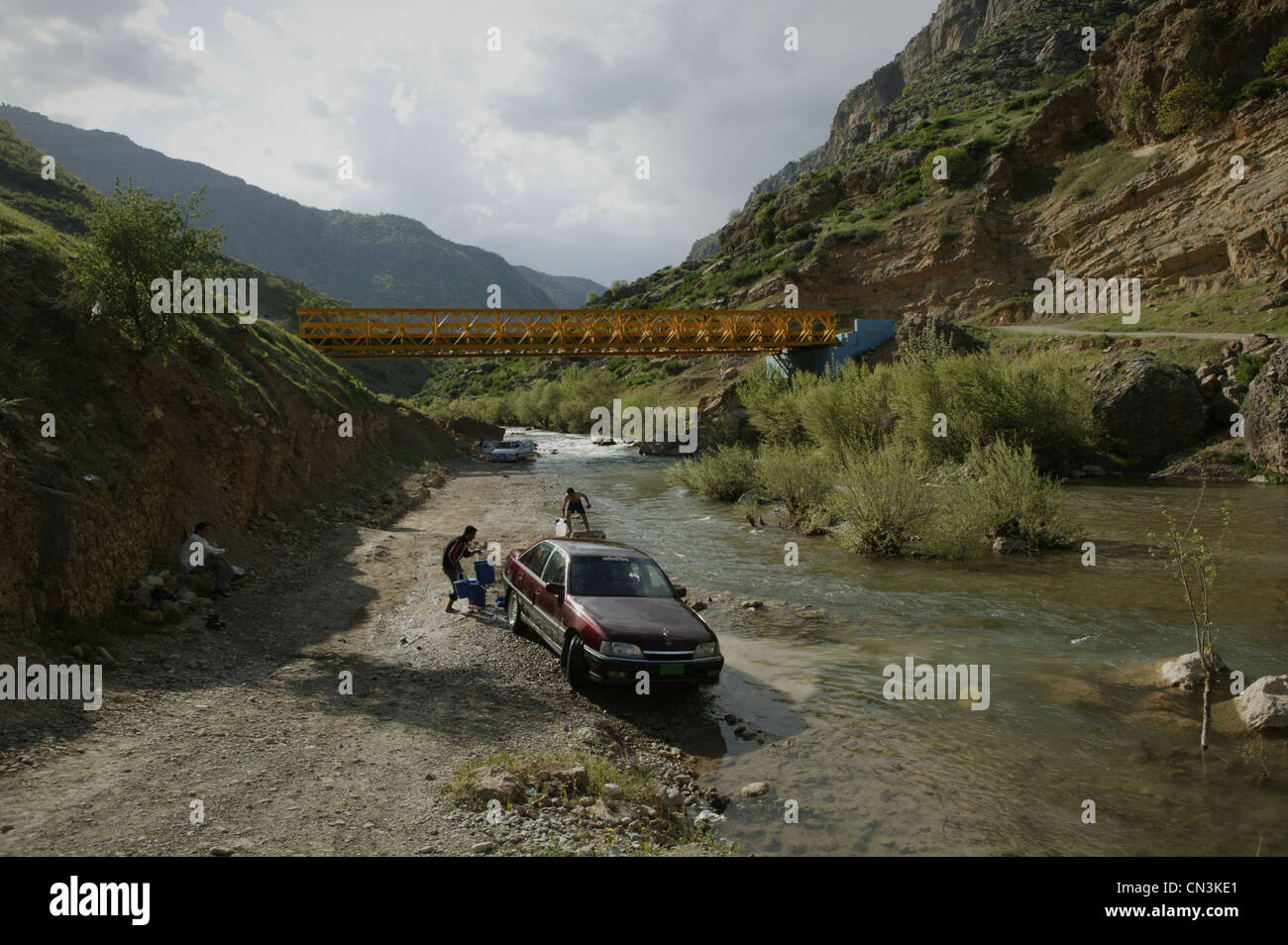 A new bridge in Kurdistan. Iraq Stock Photo - Alamy