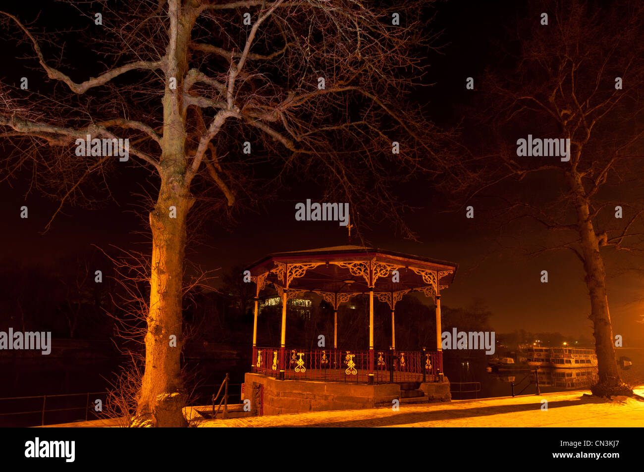 Chester Groves at night Stock Photo - Alamy