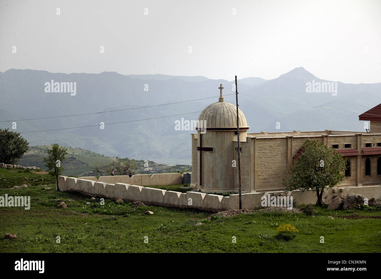 Nearly new church in Iraqi Kurdistan Stock Photo - Alamy