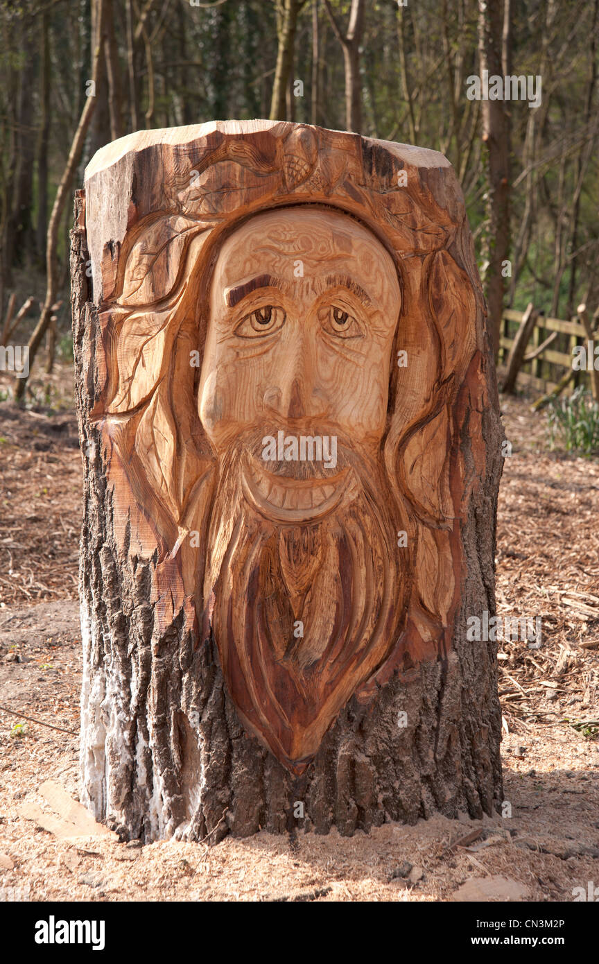 Tree stump sculpture hi-res stock photography and images - Alamy