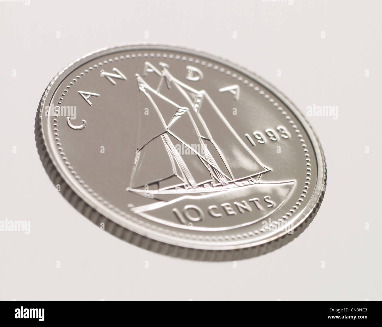 Close up of Canadian Dime Stock Photo - Alamy