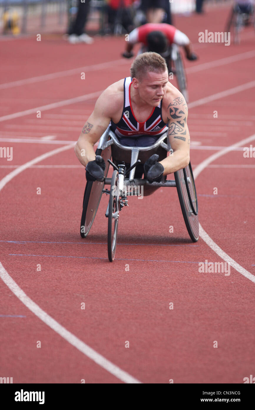 David Weir Paralympian athlete Stock Photo - Alamy
