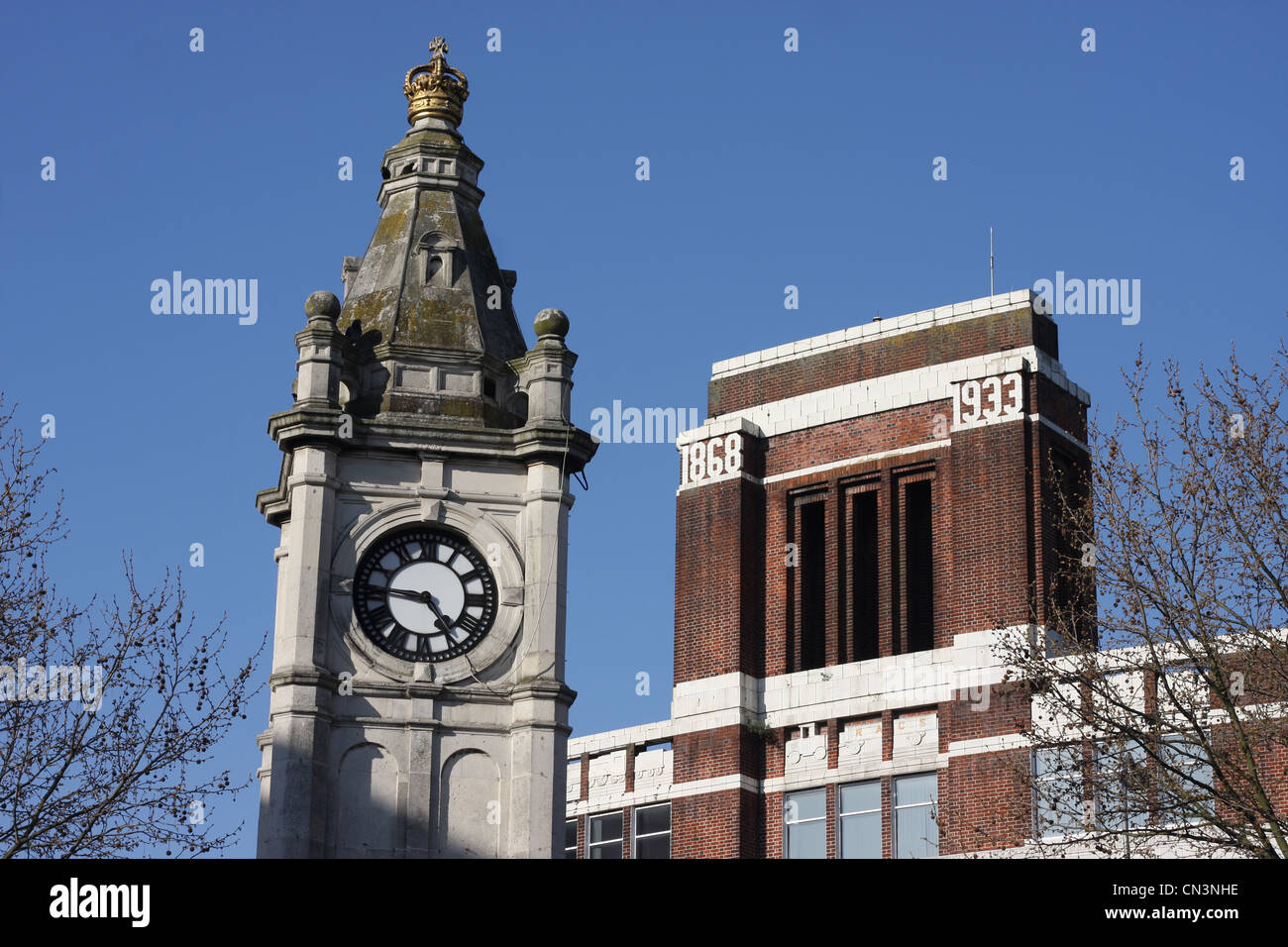 The clock tower in Lewisham, completed in 1900 to commemorate Queen ...