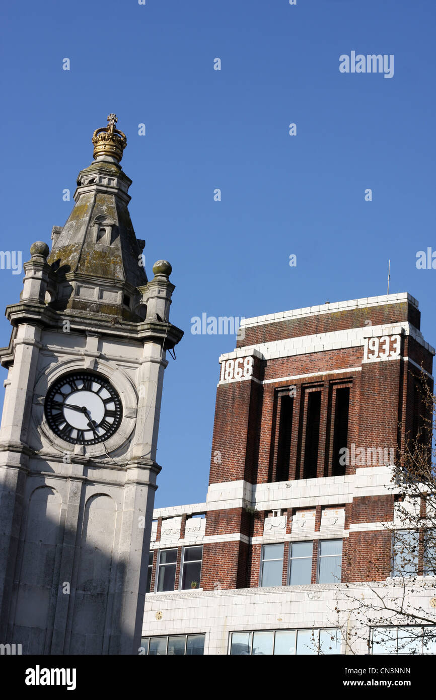 The clock tower in Lewisham, completed in 1900 to commemorate Queen ...
