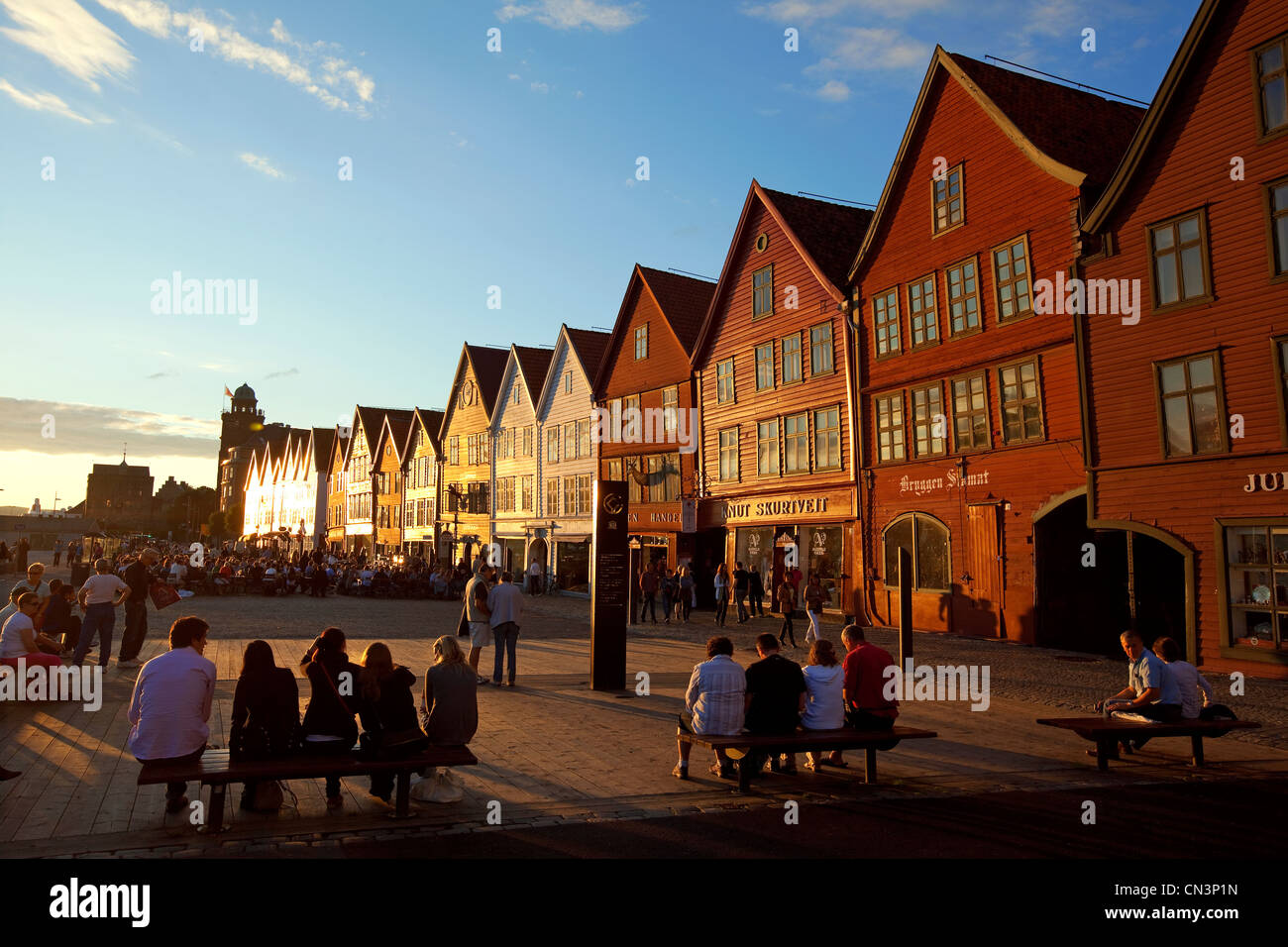 Bergen hanseatic houses hi-res stock photography and images - Alamy