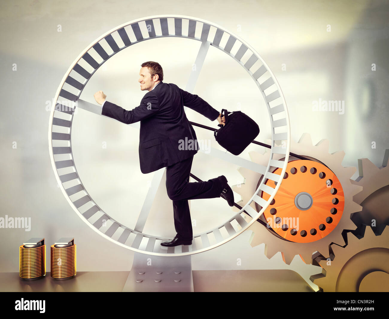 Hamster wheel work hi-res stock photography and images - Alamy