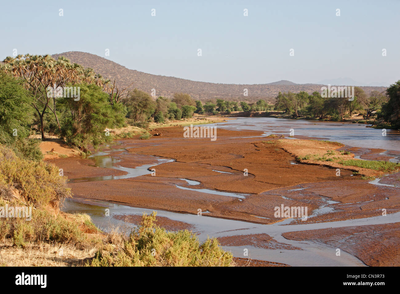 Kenya, Samburu National Reserve, landscape river Stock Photo - Alamy