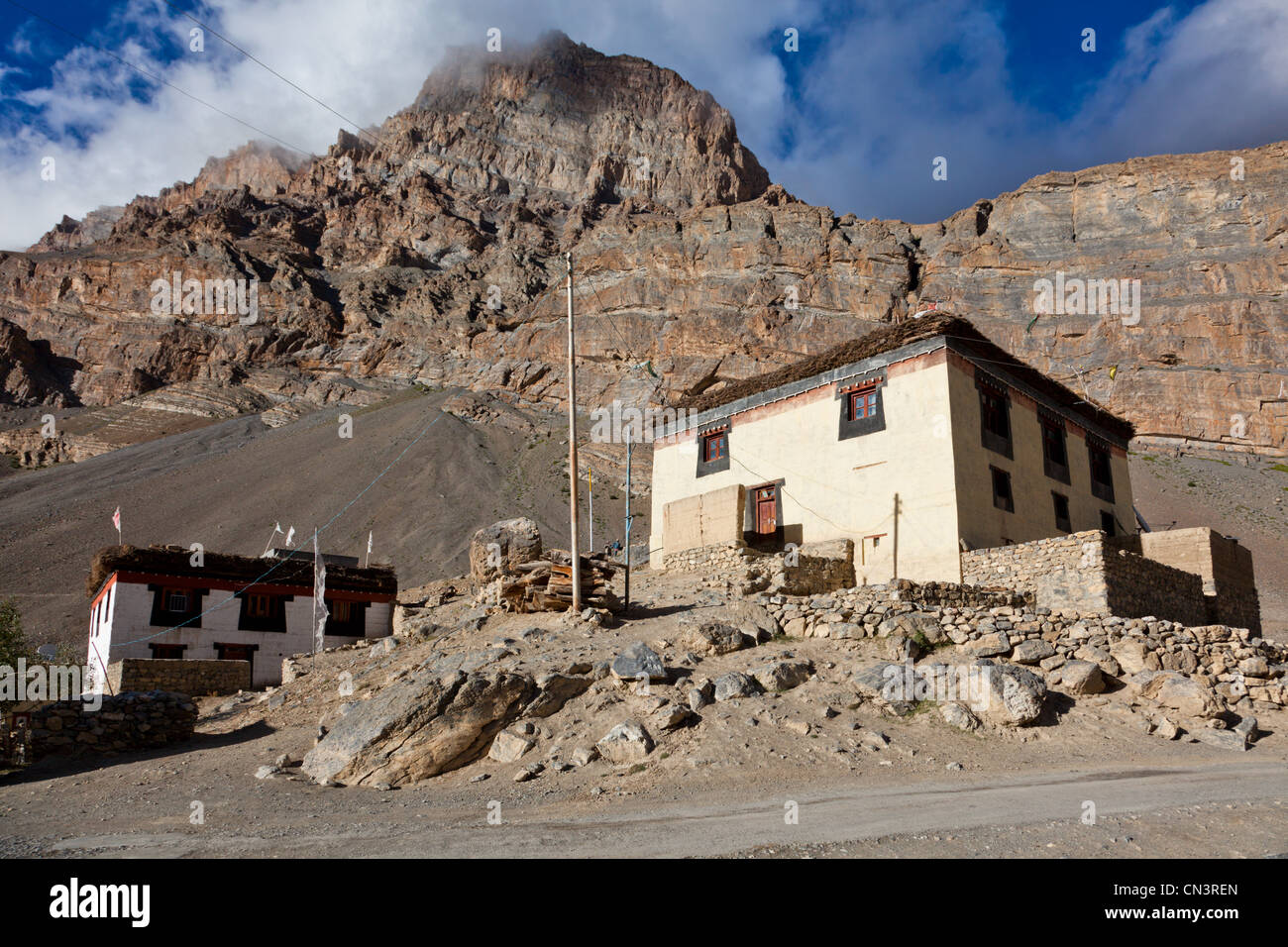 Village in Spiti Valley. Himachal Pradesh, India Stock Photo - Alamy