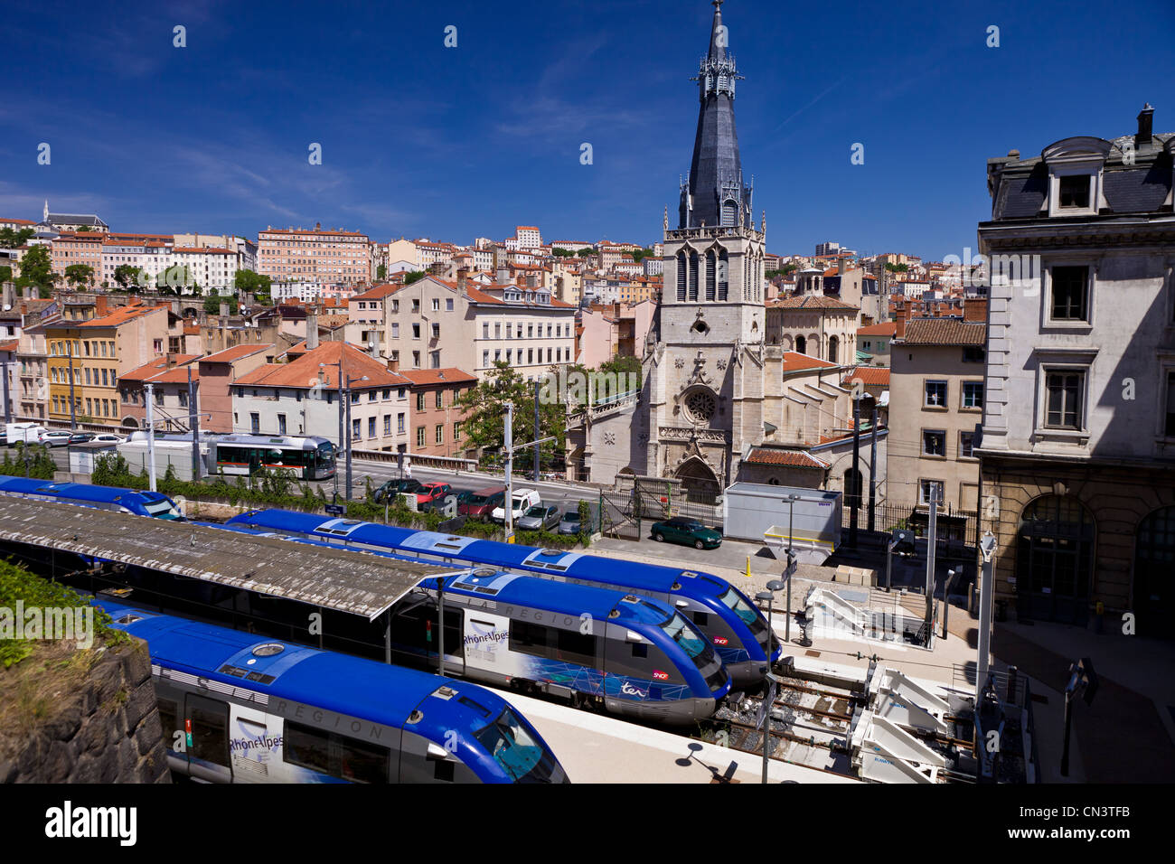 France, Rhone, Lyon, historical site listed as World Heritage by UNESCO ...