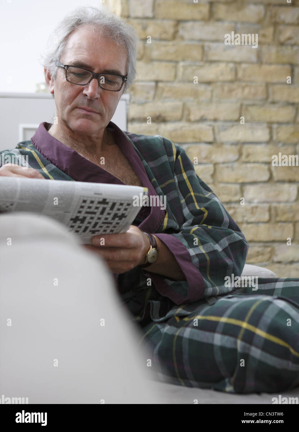 Old man in white robe hi-res stock photography and images - Alamy