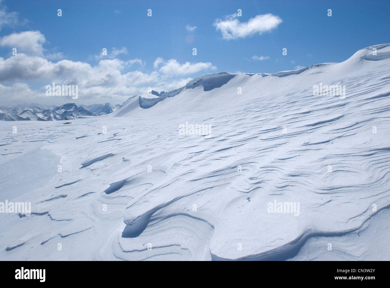 Snow patterns in mountains hi-res stock photography and images - Alamy