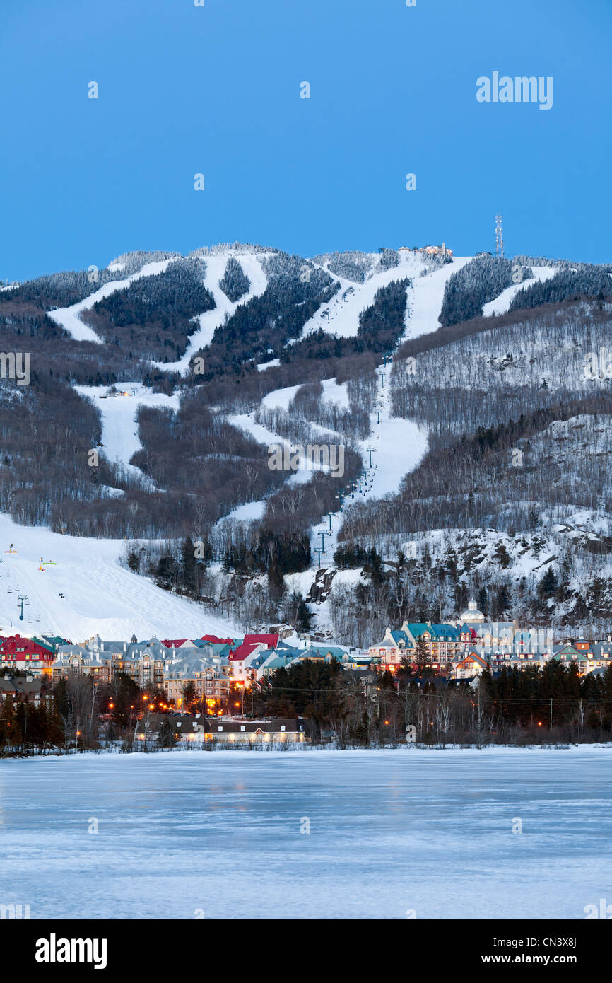 Canada, Quebec province, Laurentians region, Mont Tremblant, ski resort ...