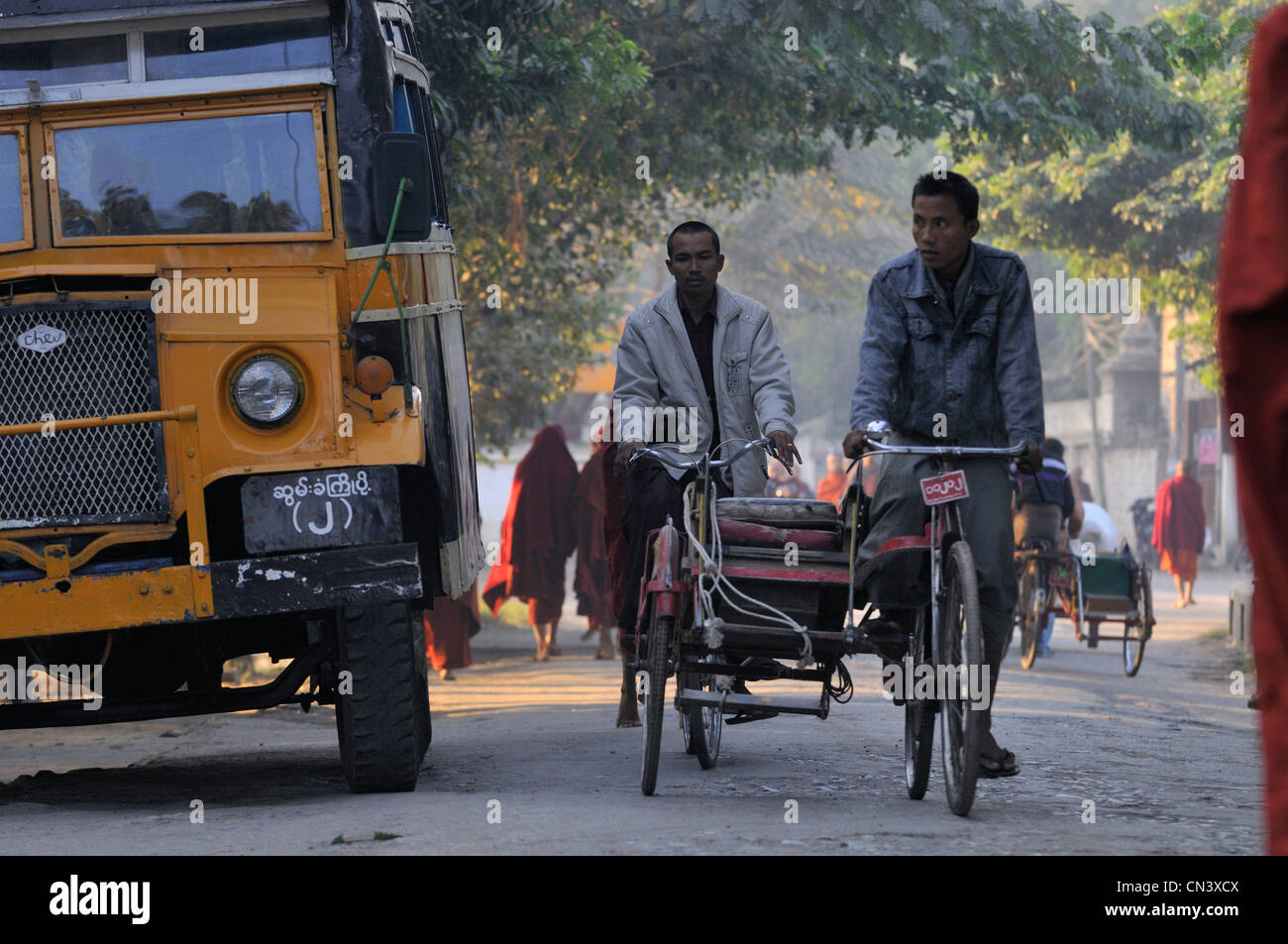 Rickshaw Burma High Resolution Stock Photography and Images - Alamy