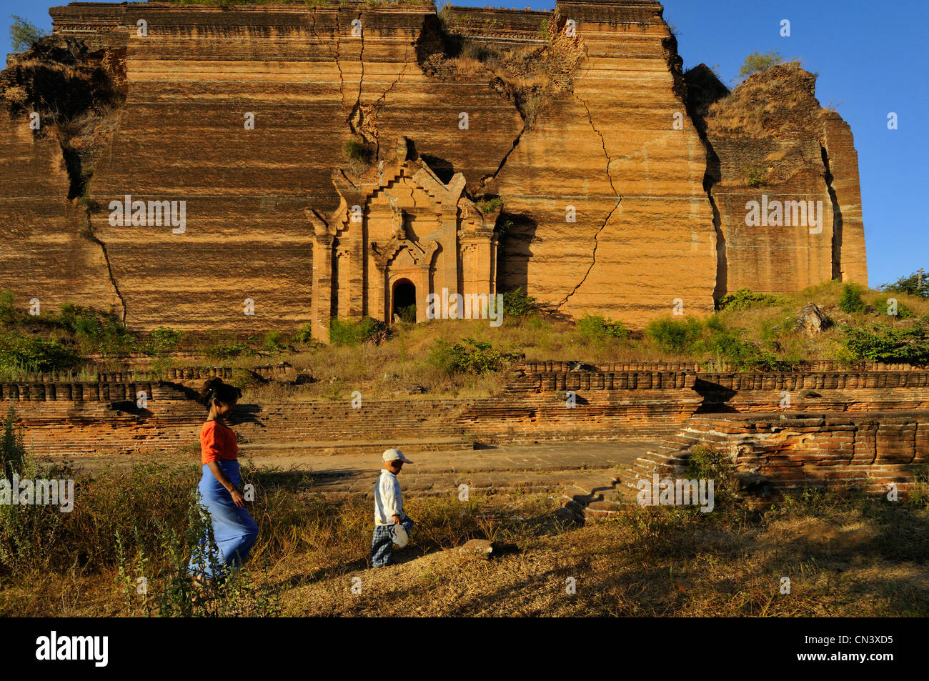 Myanmar (Burma), Sagaing Division, Mingun, Pagoda or Paya of Mingun ...