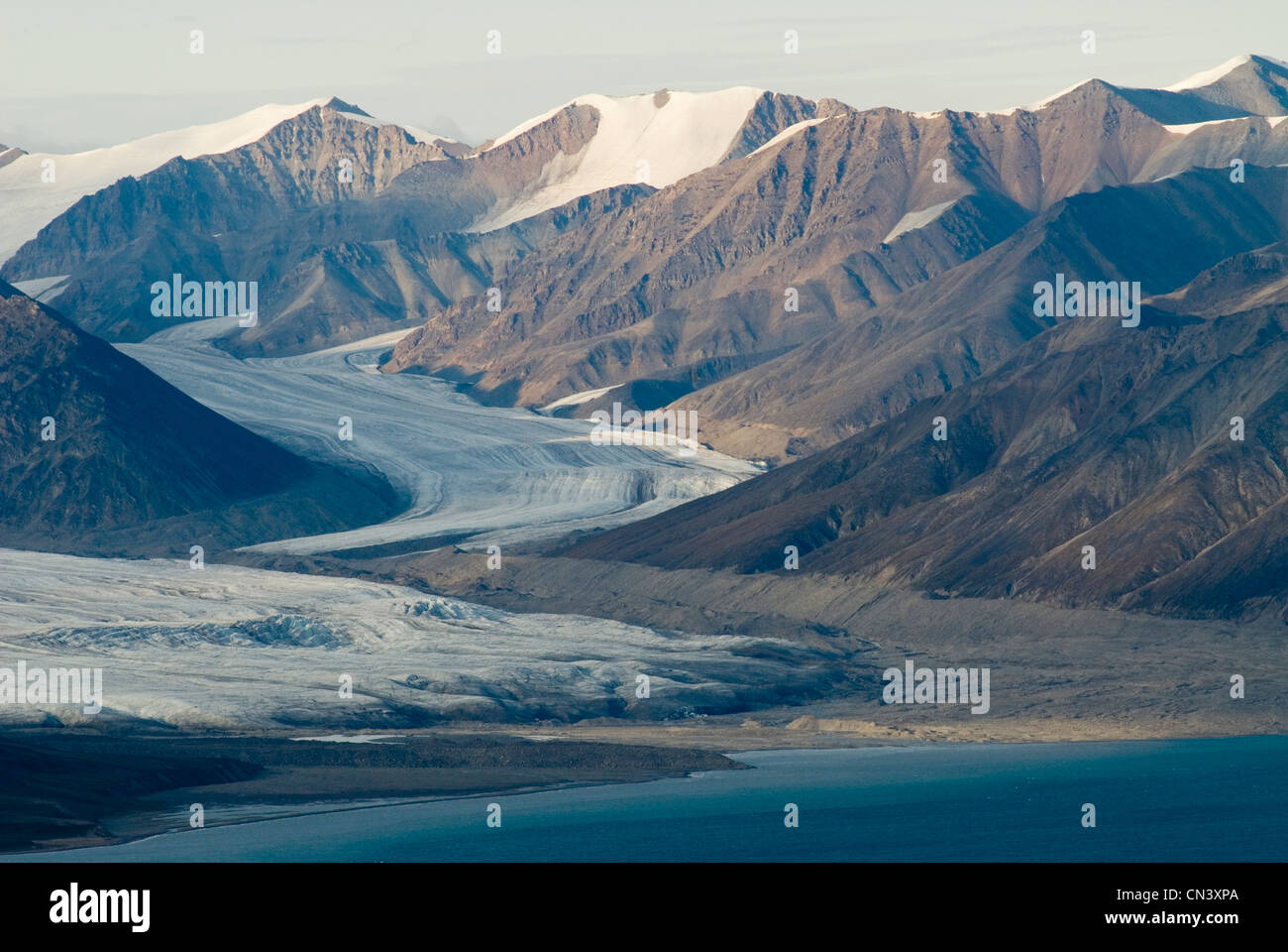 Glacier on Bylot Island, Sirmilik National Park, Nunavut, Canada Stock ...