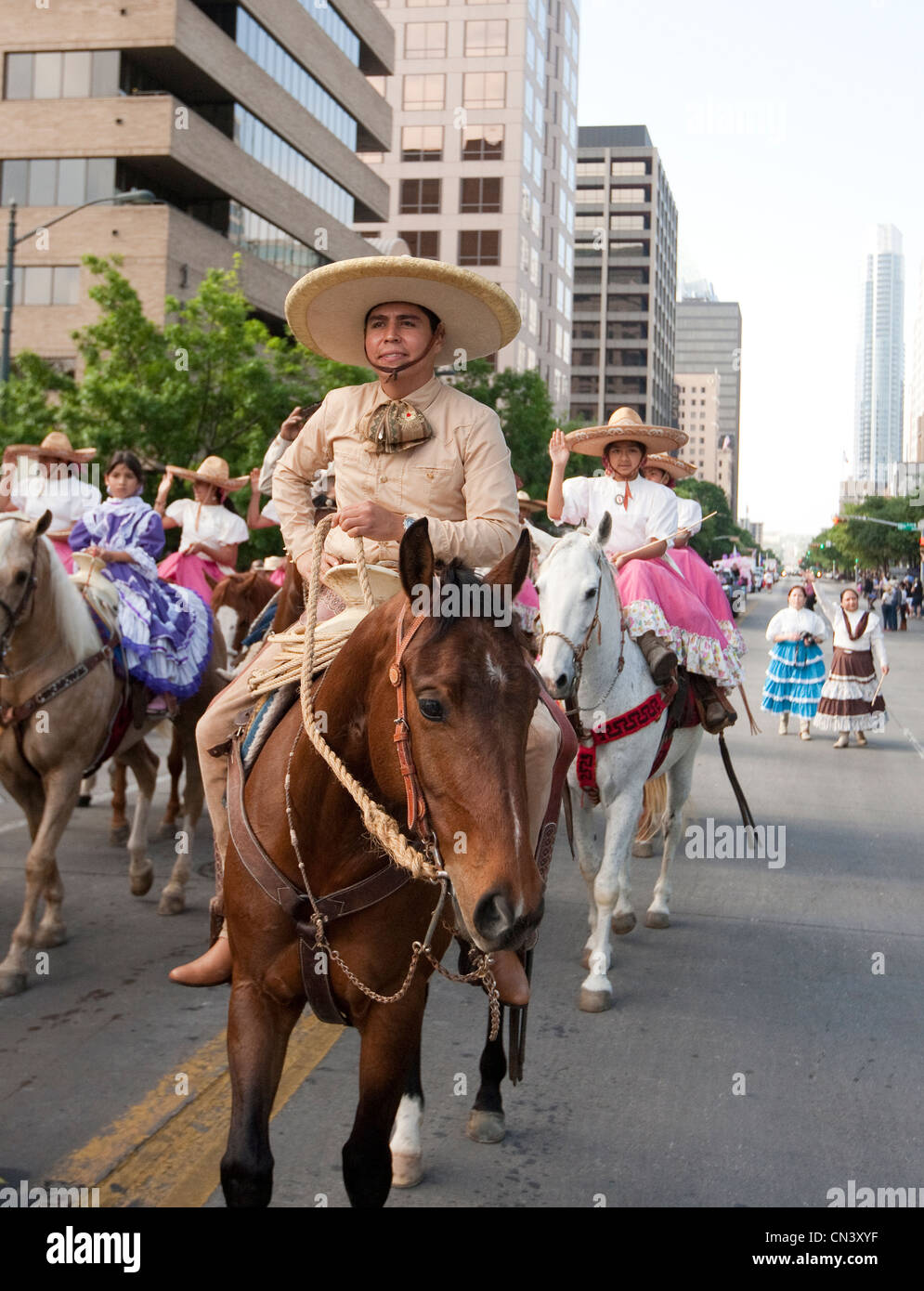 parade in Austin Texas celebrating Tejano Monument on Capitol grounds ...