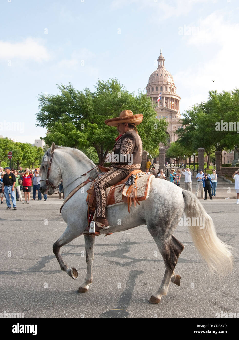 parade in Austin Texas celebrating Tejano Monument on Capitol grounds ...