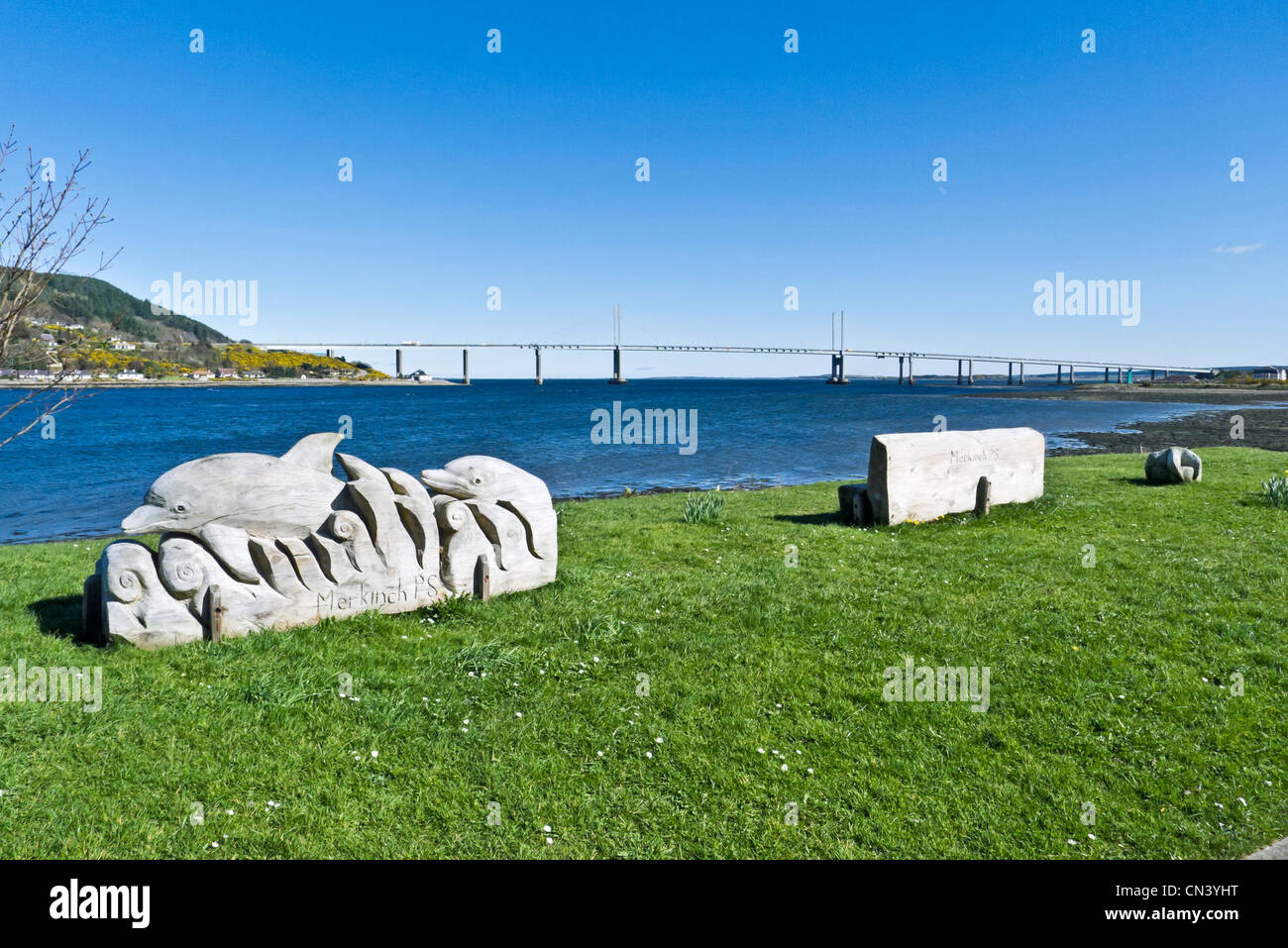 Kessock Bridge linking Inverness with The Black Isle in Scotland seen ...