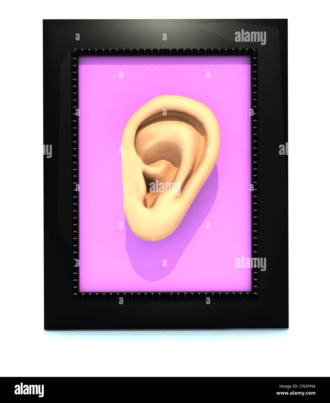 3d rendering human ear Cut Out Stock Images & Pictures - Alamy