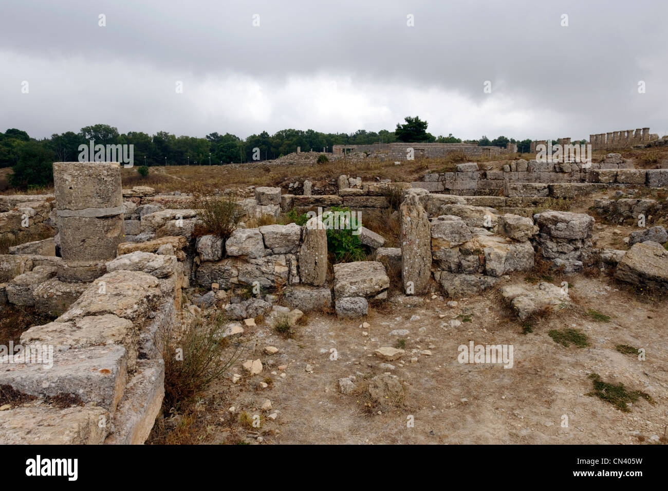 Cyrene. Libya. View of possible site of the Tomb of Battus who was the ...