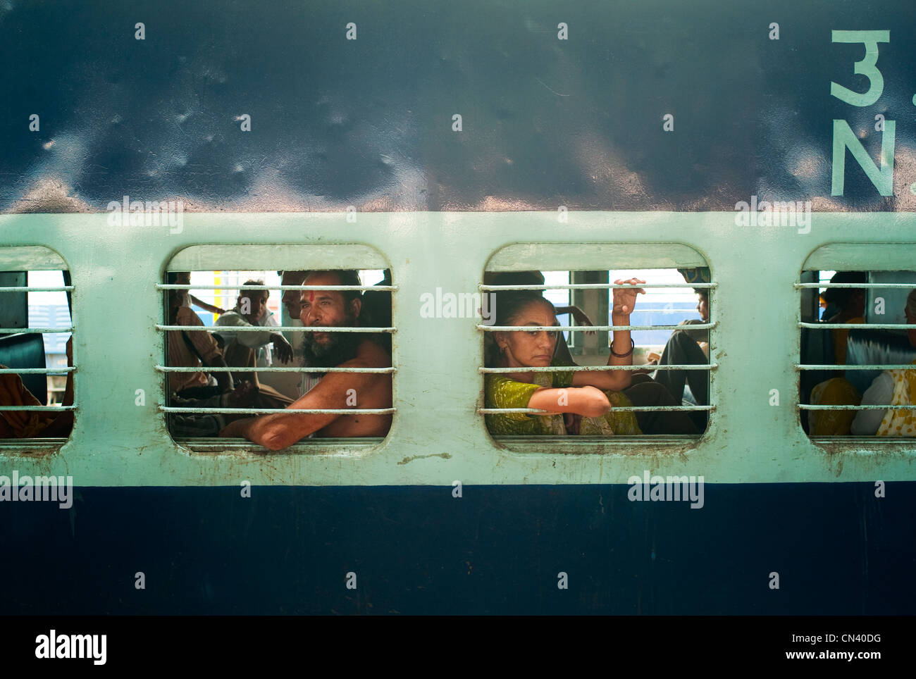 Train compartment india hi-res stock photography and images - Alamy