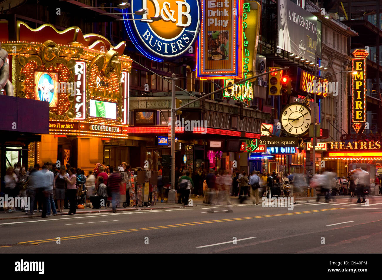 Broadway and Theater district, Manhattan Stock Photo - Alamy