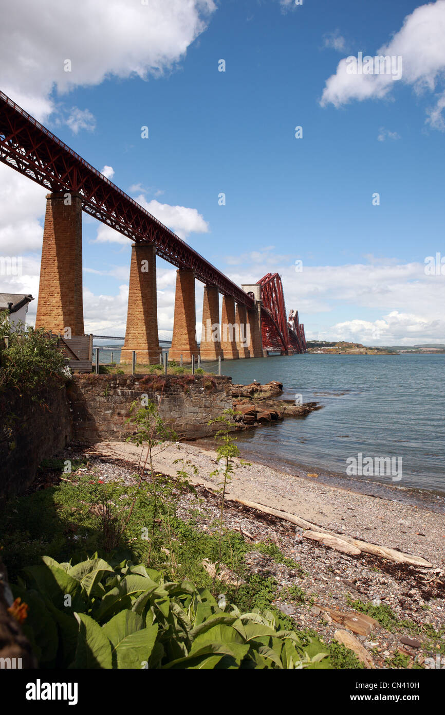 Forth Rail Bridge over the Firth of Forth in Fife, Scotland Stock Photo ...