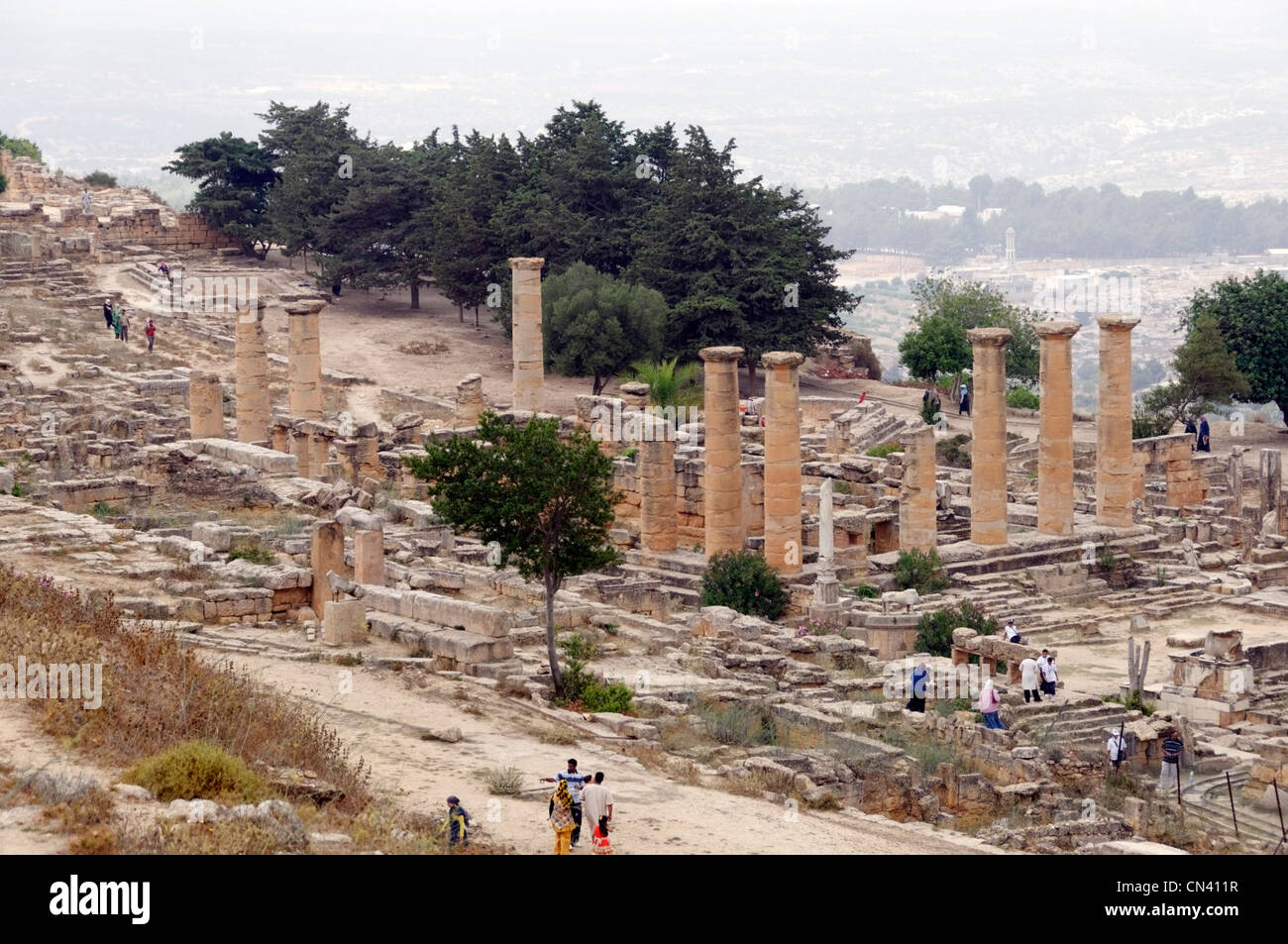 Cyrene. Libya. View at the Sanctuary of Apollo of the Temple of Apollo ...