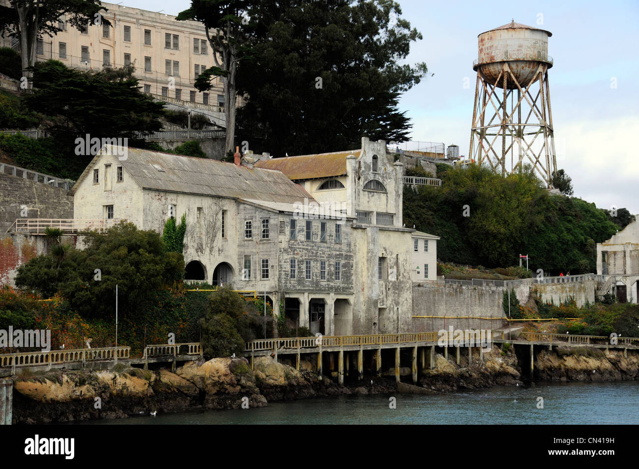 Alcatraz island the home to the famous jail that housed Al Capone Stock ...