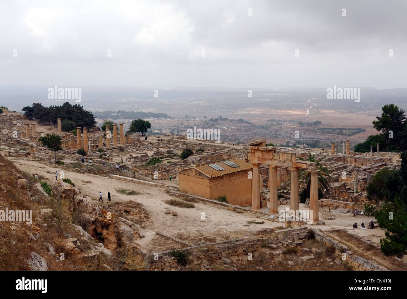 Cyrene. Libya. Overview of the Sanctuary of Apollo which is dominated ...