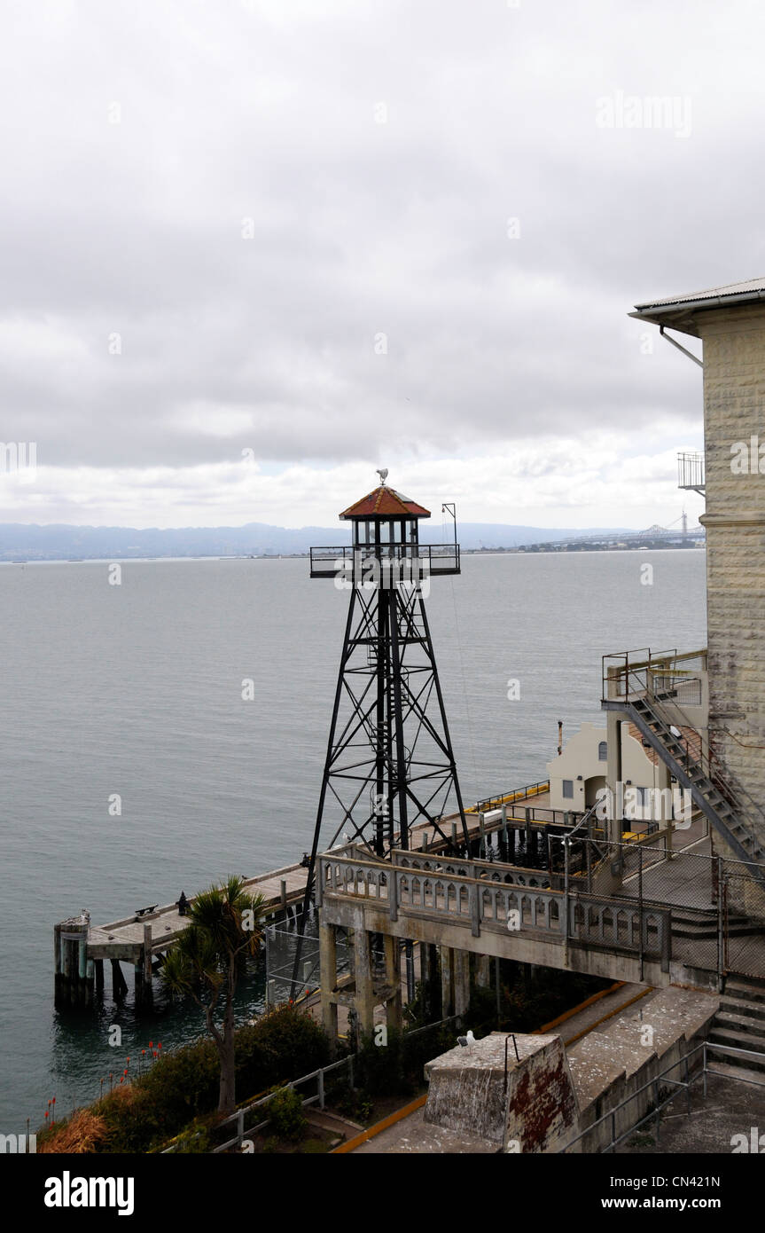 Alcatraz island home to the famous prison in san francisco bay Stock ...