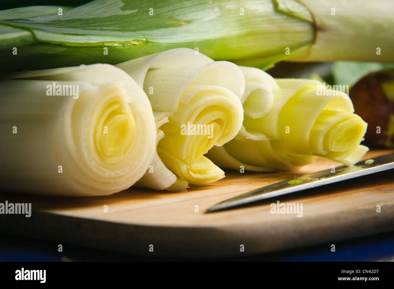 Leeks bunch hi-res stock photography and images - Alamy
