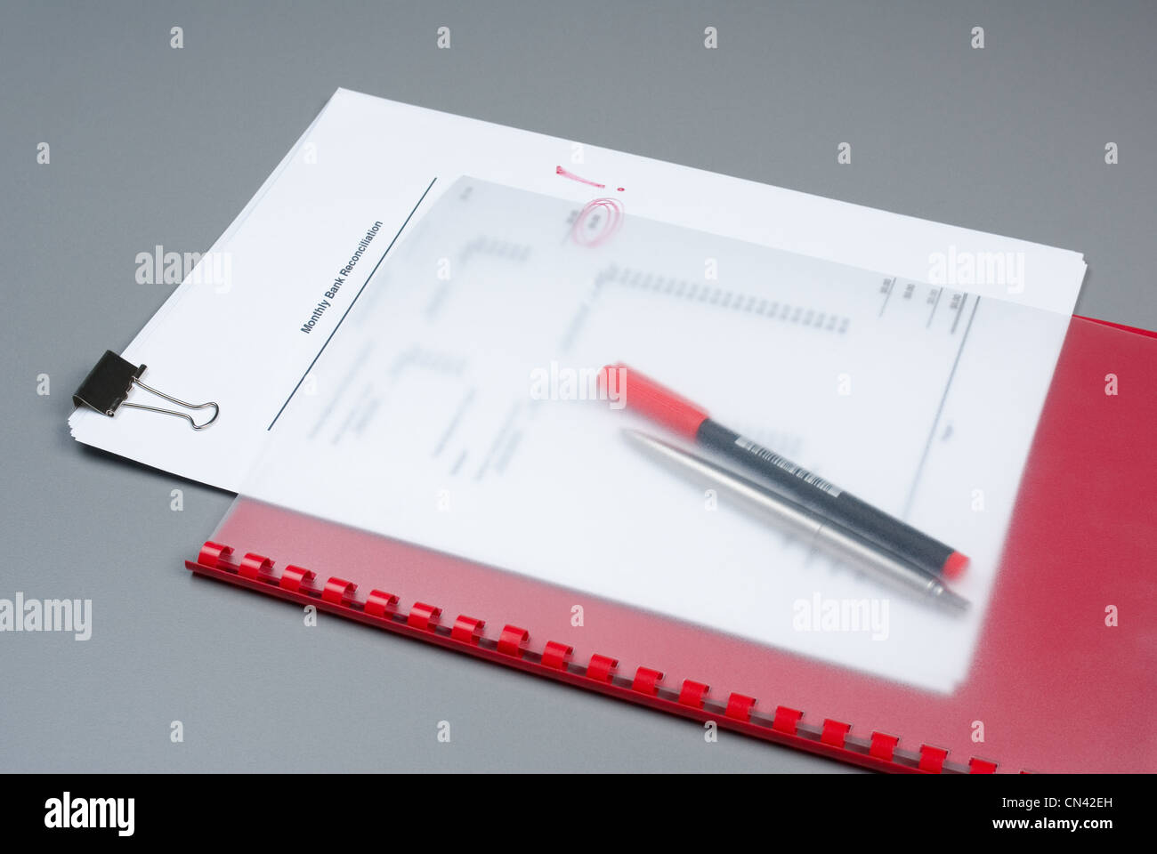 folder with bank documents Stock Photo - Alamy