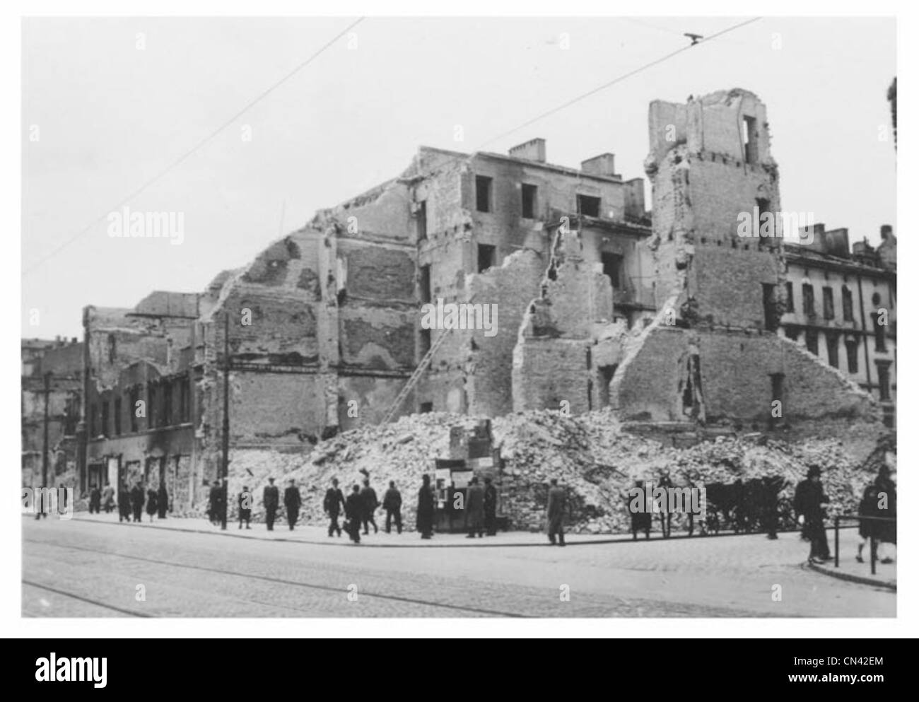 Warsaw Poland during the second world war Stock Photo - Alamy