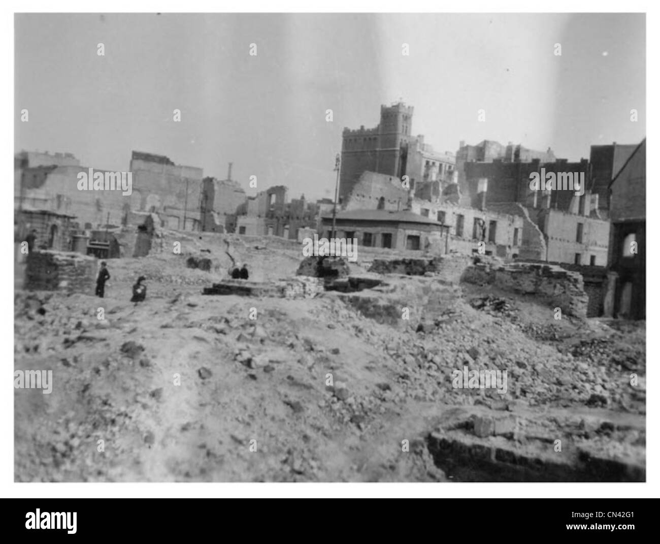 Warsaw Poland during the second world war Stock Photo - Alamy