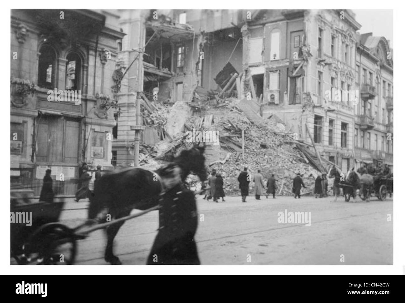 Warsaw Poland during the second world war Stock Photo - Alamy