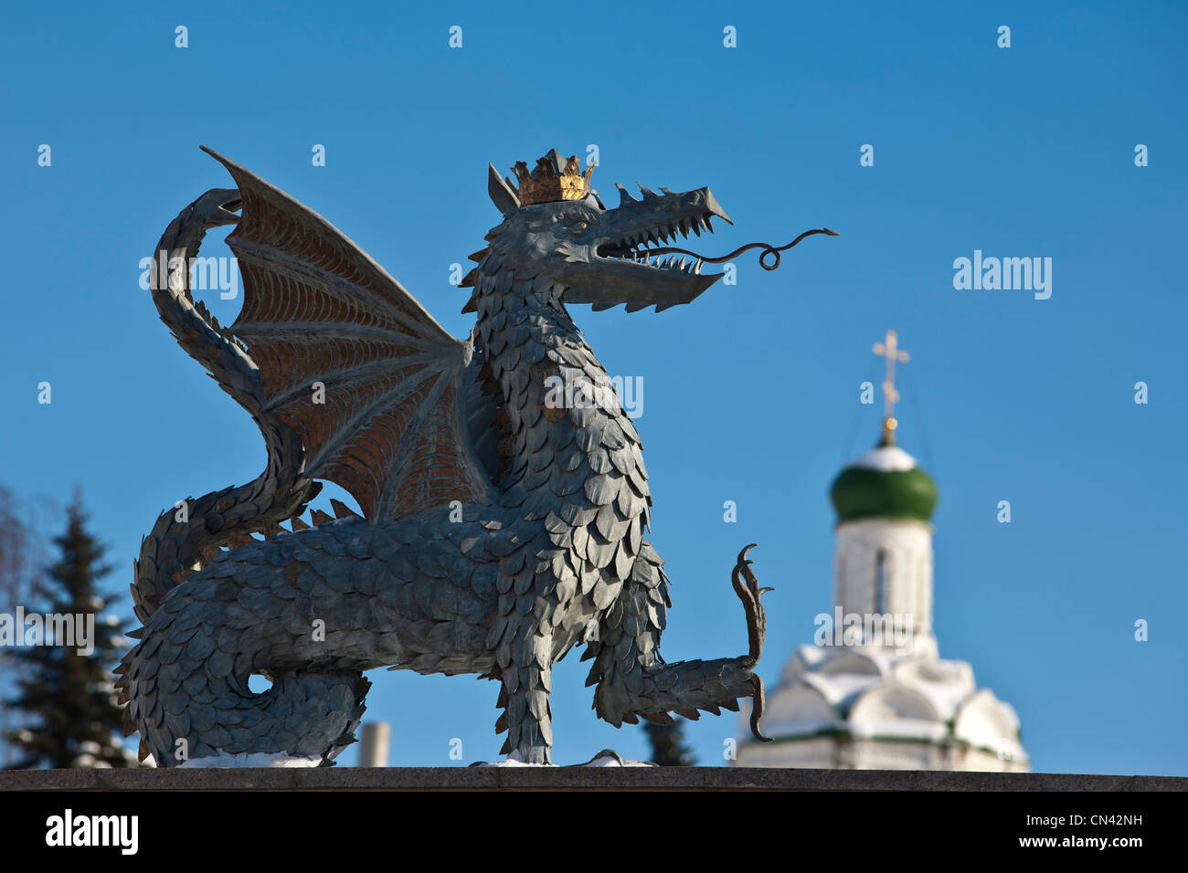 Sculpture Zilant dragon, a symbol of the city of Kazan Stock Photo - Alamy