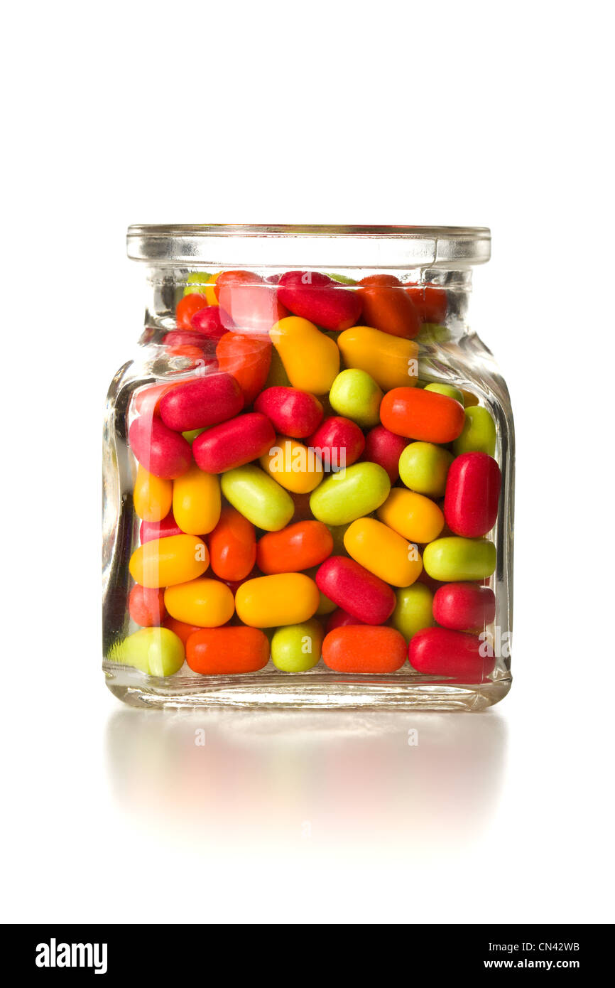 Candies in candy jar Cut Out Stock Images & Pictures - Alamy