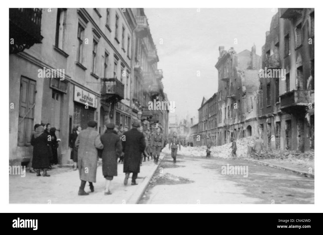 Warsaw Poland during the second world war Stock Photo - Alamy