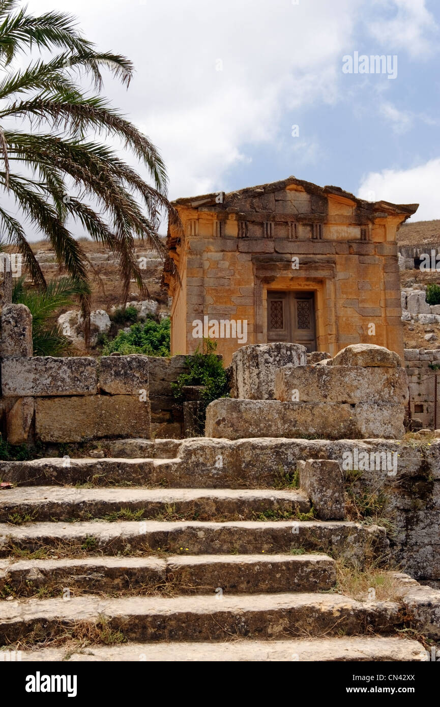 Cyrene. Libya. View of the restored Strategheion which was constructed ...