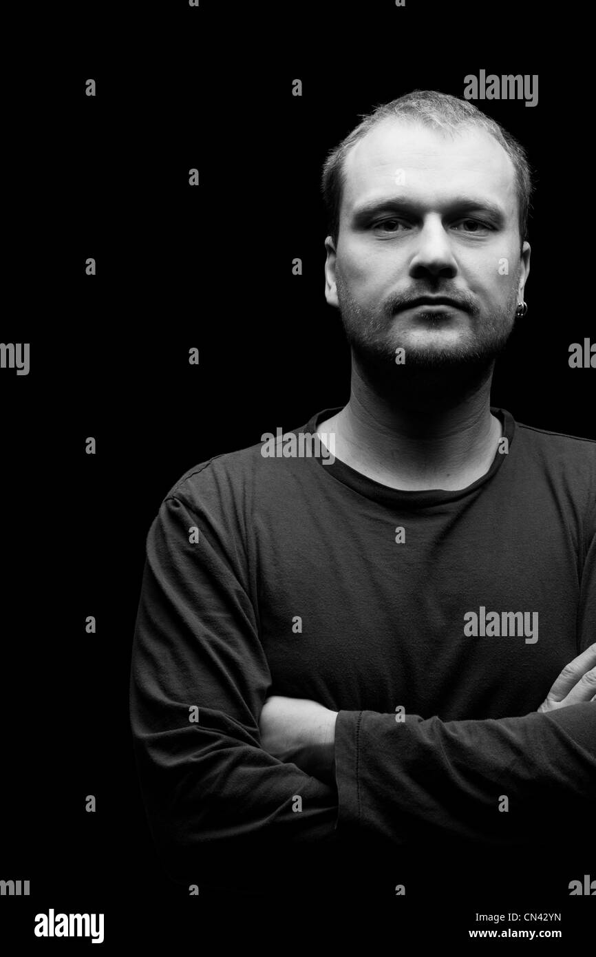 the portrait of man.studio shot Stock Photo - Alamy