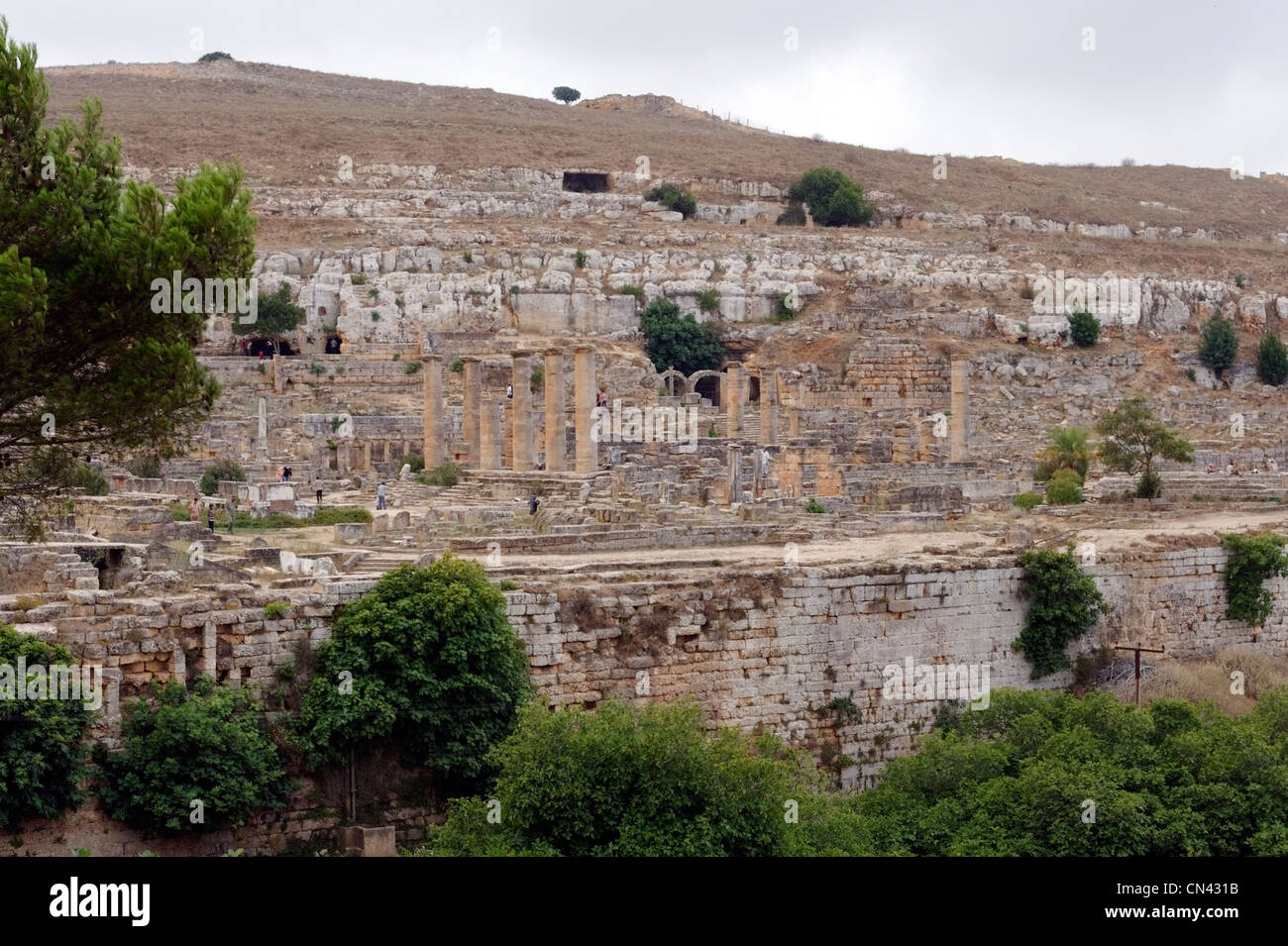 Cyrene. Libya. Overview of the Sanctuary of Apollo which is dominated ...