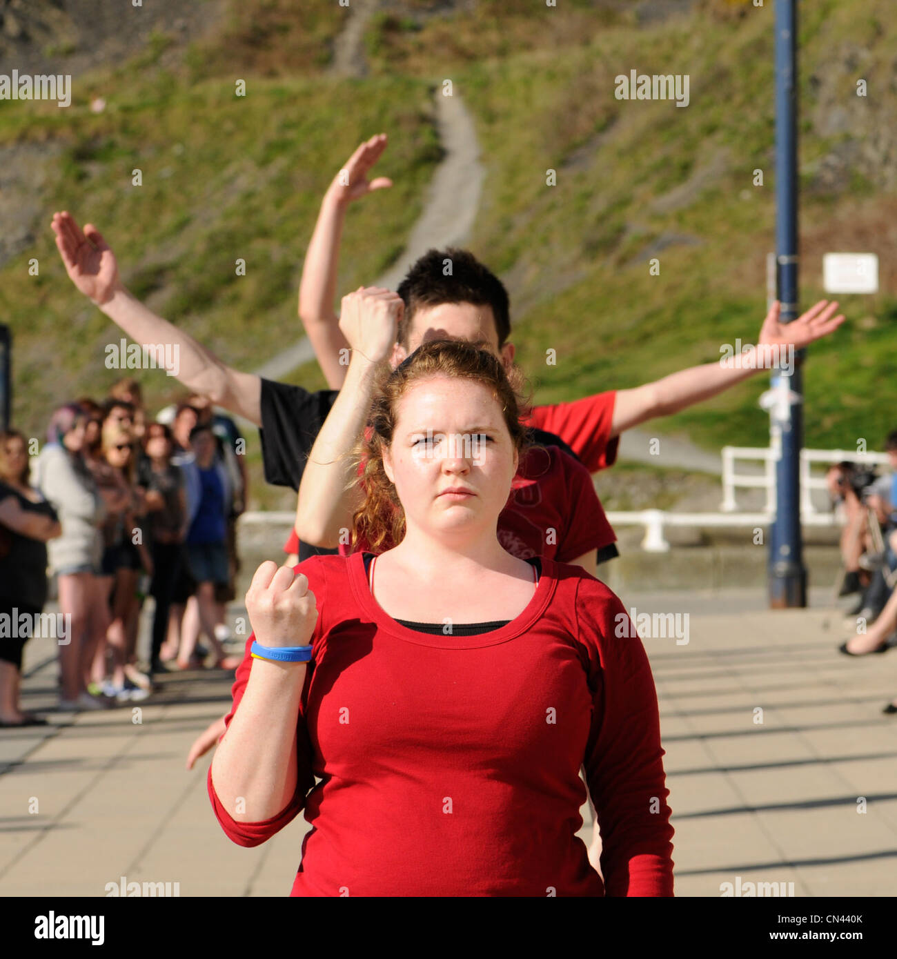 Theatre Studies students at Aberystwyth University performing 'Modern ...