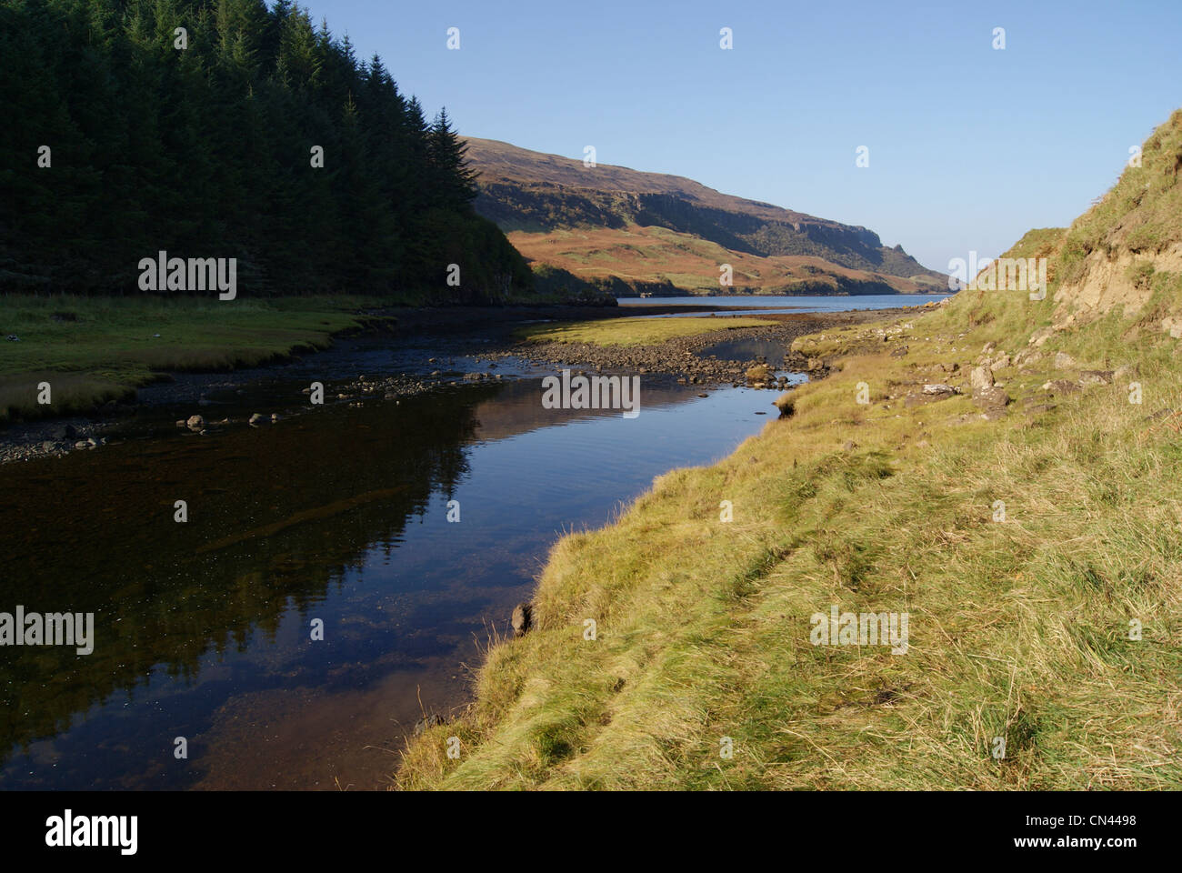 Mouth of Bay River, Lochbay, Skye, Scotland Stock Photo - Alamy