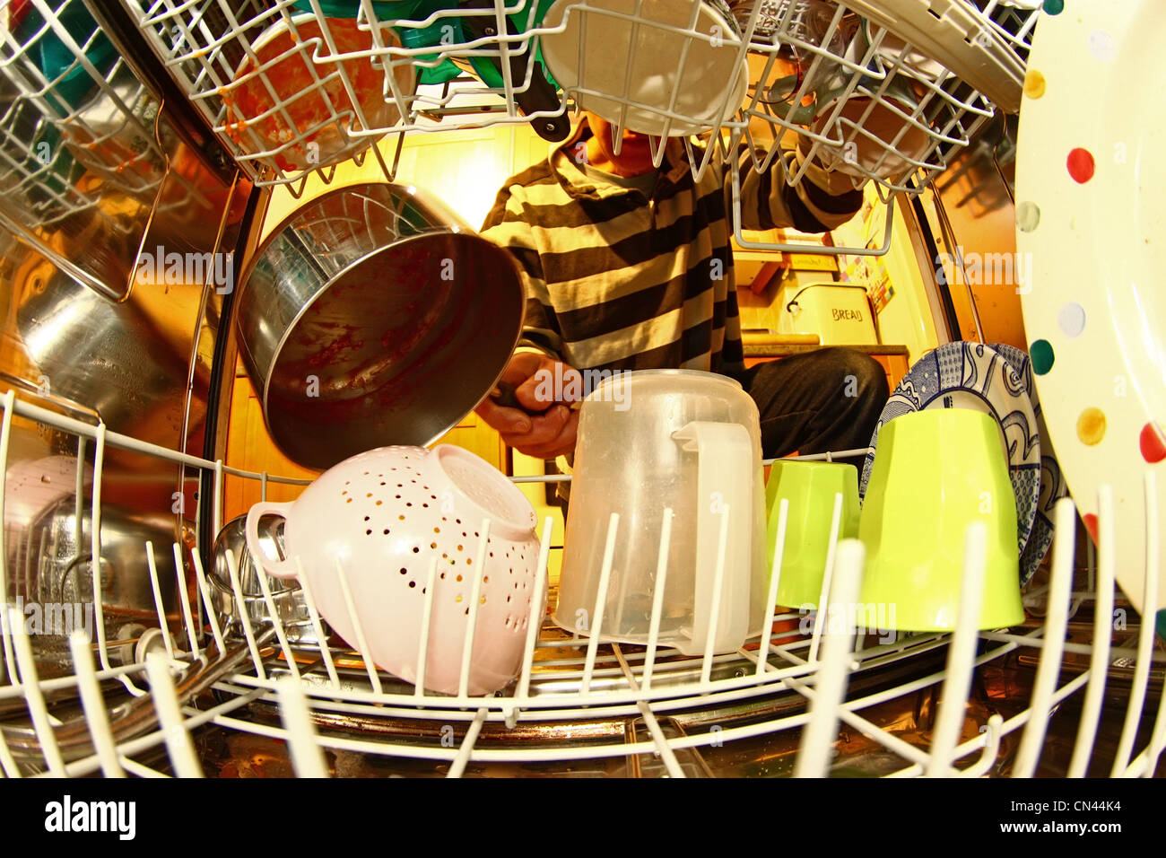 Dirty pots pans hi-res stock photography and images - Alamy