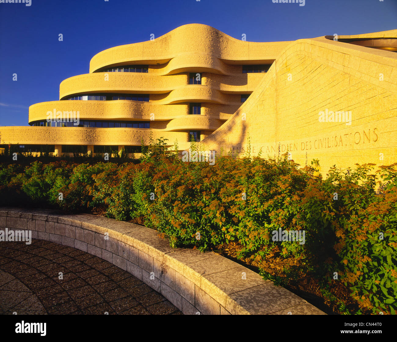 Canadian Museum of Civilization at Sunset, Hull, Quebec Stock Photo - Alamy